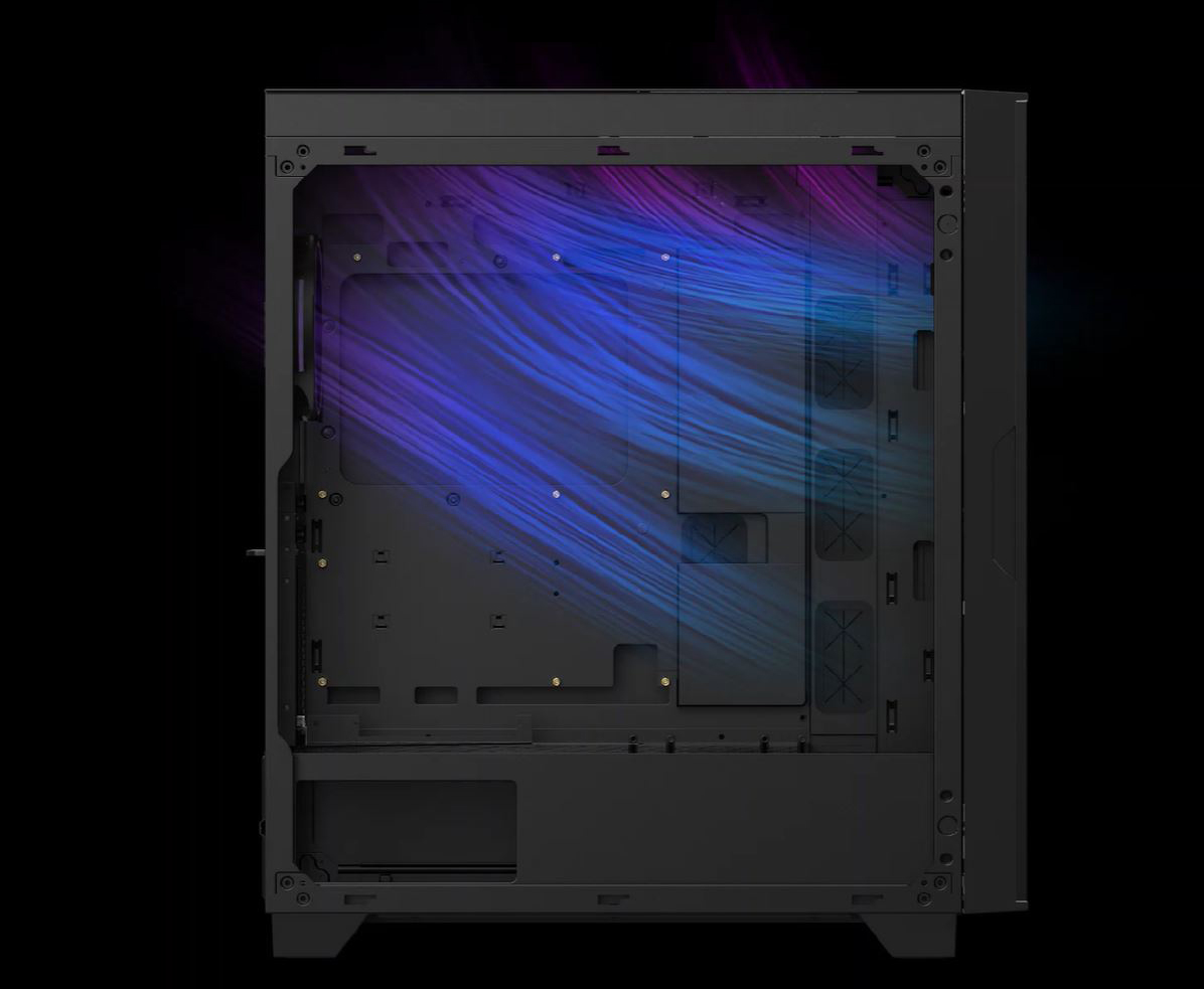 GIGABYTE AORUS C500 GLASS - Black Mid Tower PC Gaming Case, Tempered ...