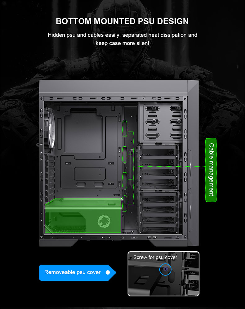 Gamemax Master M905-RGB USB3.0 E-ATX Full Tower Gaming Computer Case w ...