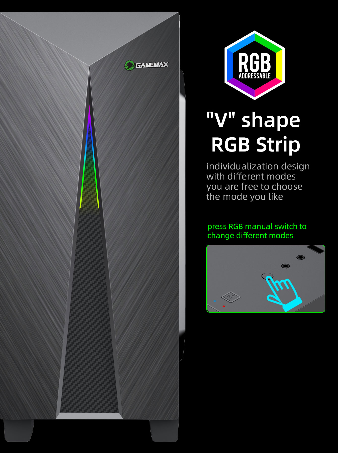 Gamemax Nova N6 Black USB3.0 Tempered Glass ATX Mid Tower Gaming ...