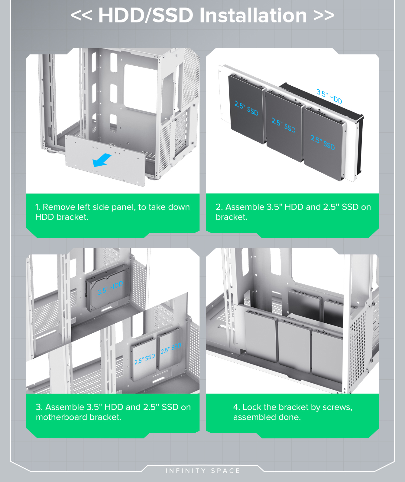 Gamemax Infinity White USB3.0 /Type C Tempered Glass ATX Mid Tower ...