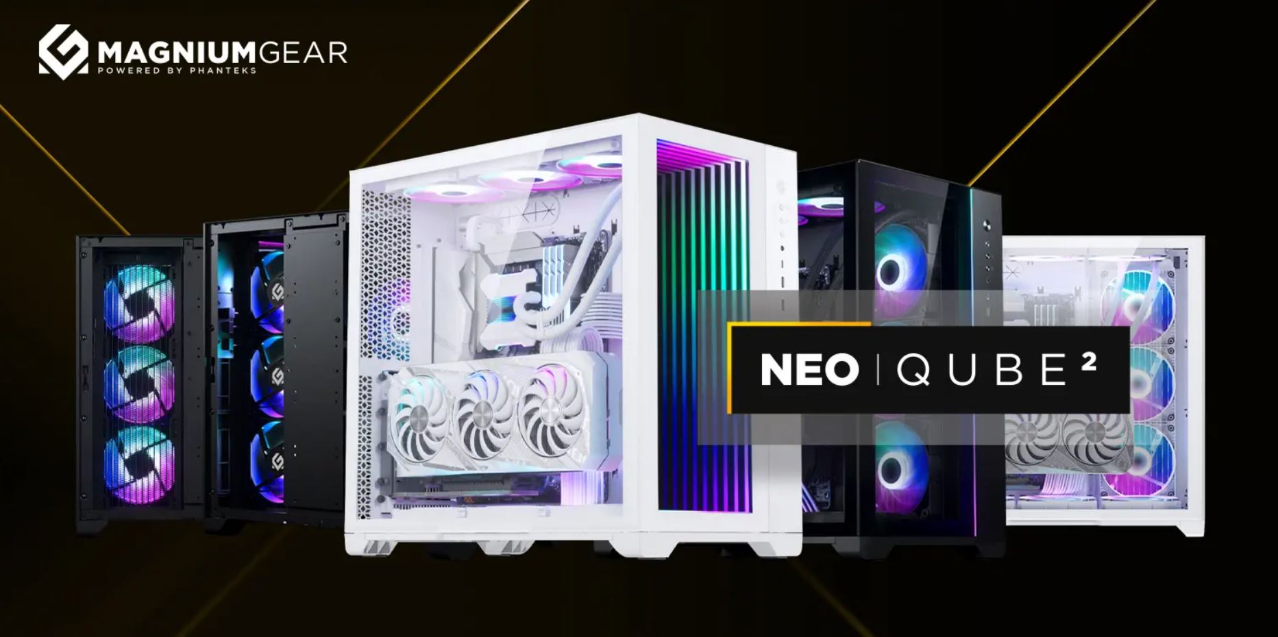 MagniumGear NEO Qube 2, Dual Chamber ATX Mid-tower, Digital-RGB ...