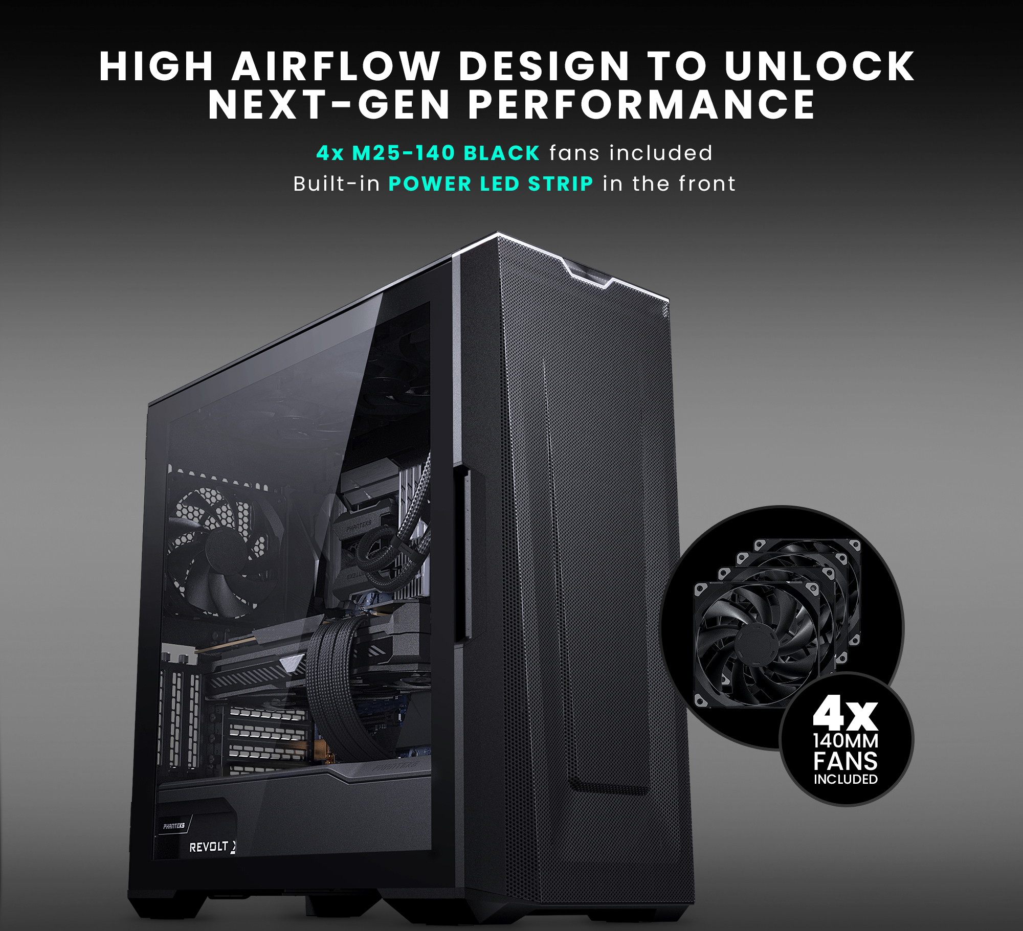 Phanteks Eclipse G500A Performance Edition, High Performance Mid-Tower ...