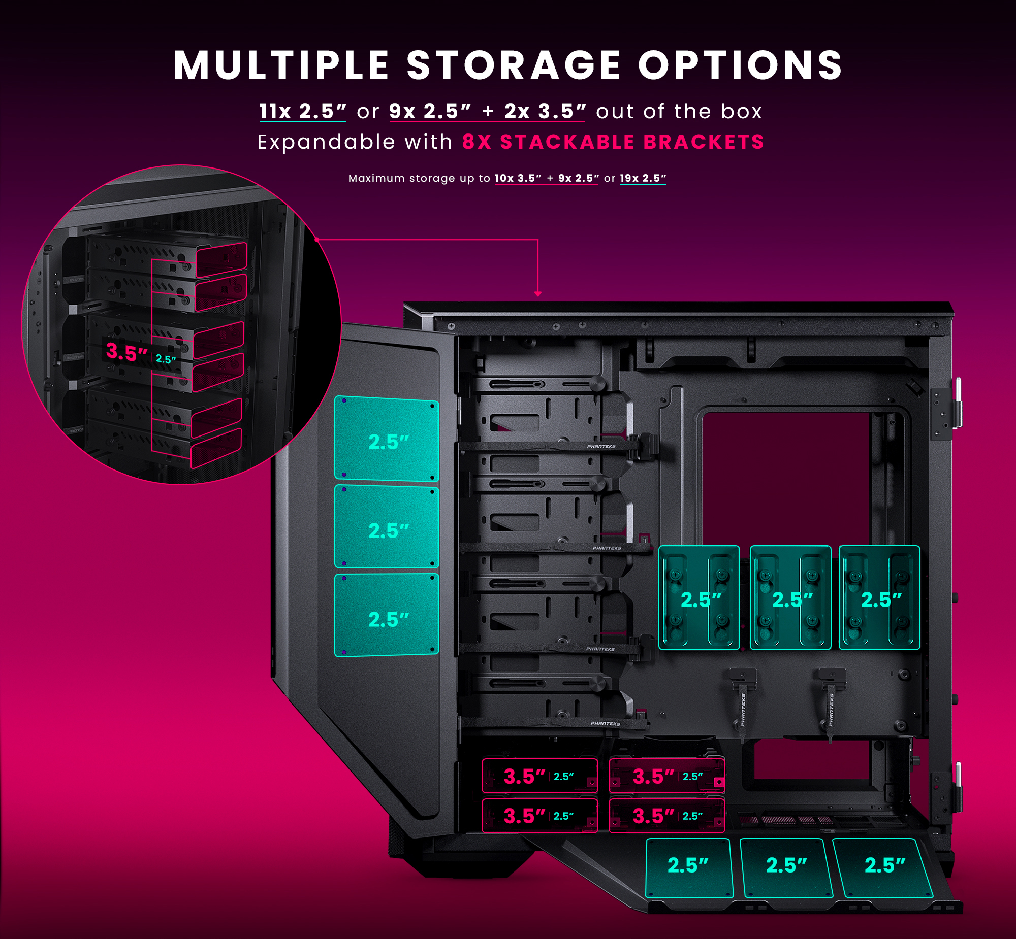 Phanteks Eclipse G500A D-RGB Fanless Edition, High Performance Mid ...