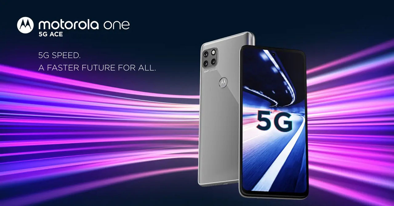 Motorola One 5G Ace 5G Unlocked Cell Phone 6.7" Frosted Silver 128GB ...