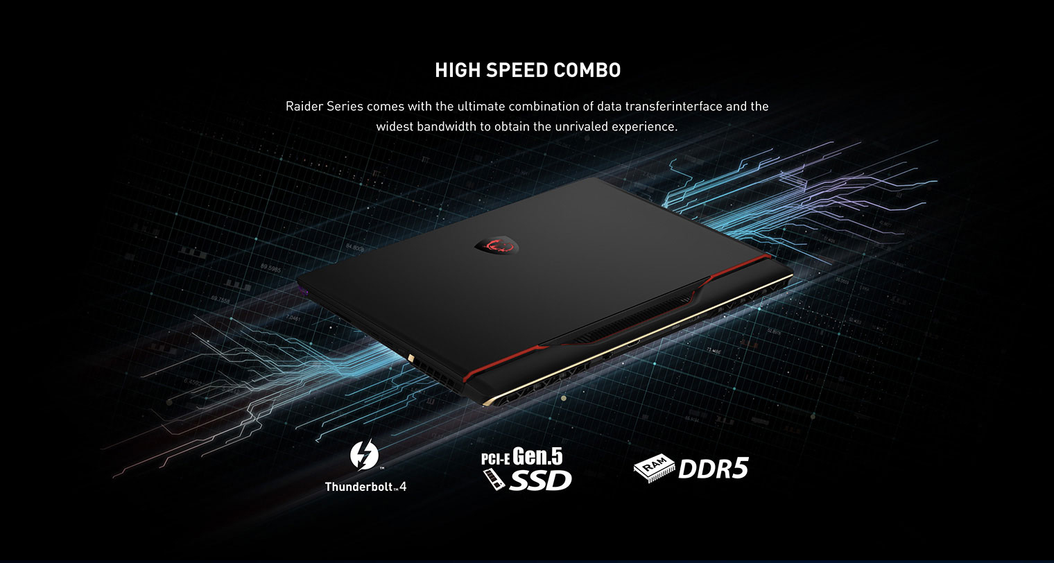 MSI Raider GE68HX 13VF-049US Gaming Laptop Intel Core i9-13950HX 2.20 ...