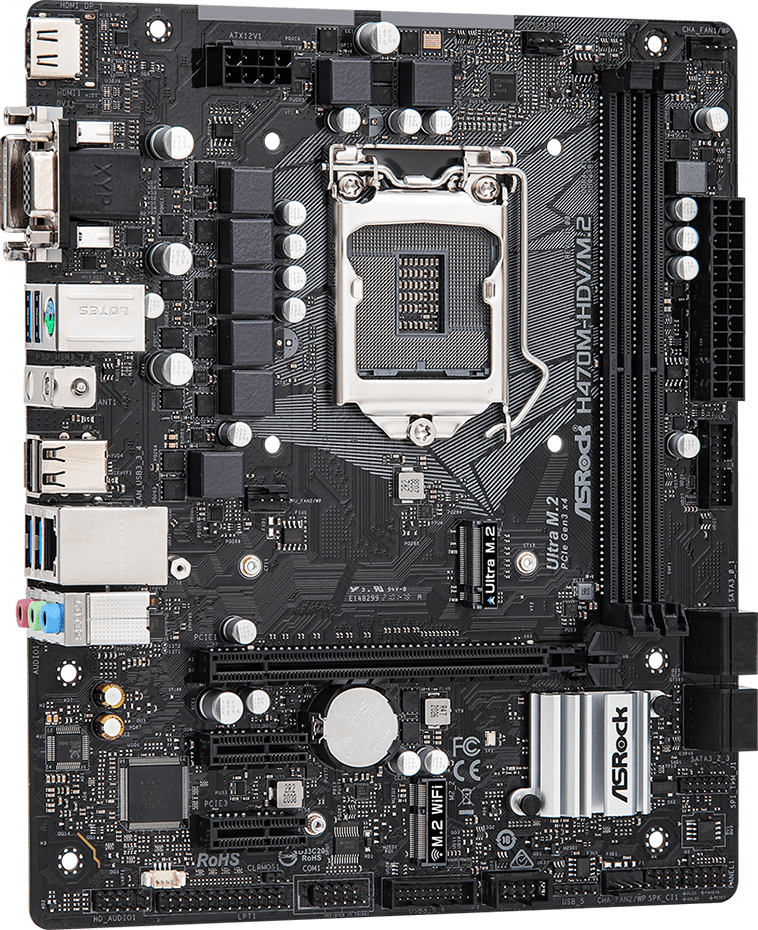 ASRock H470M-HDV/M.2 LGA 1200 Micro ATX Intel Motherboard - Newegg.ca