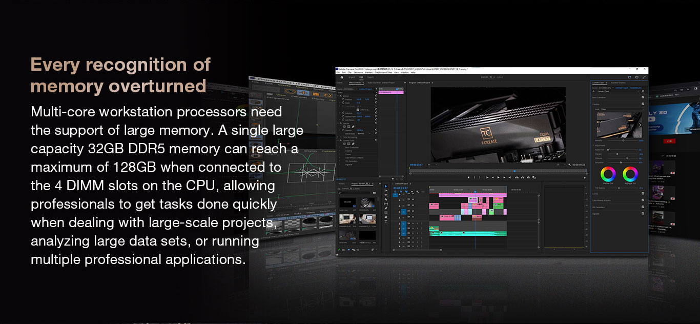 Team T-CREATE EXPERT 32GB (2 x 16GB) DDR5 6400 (PC5 51200) Desktop ...