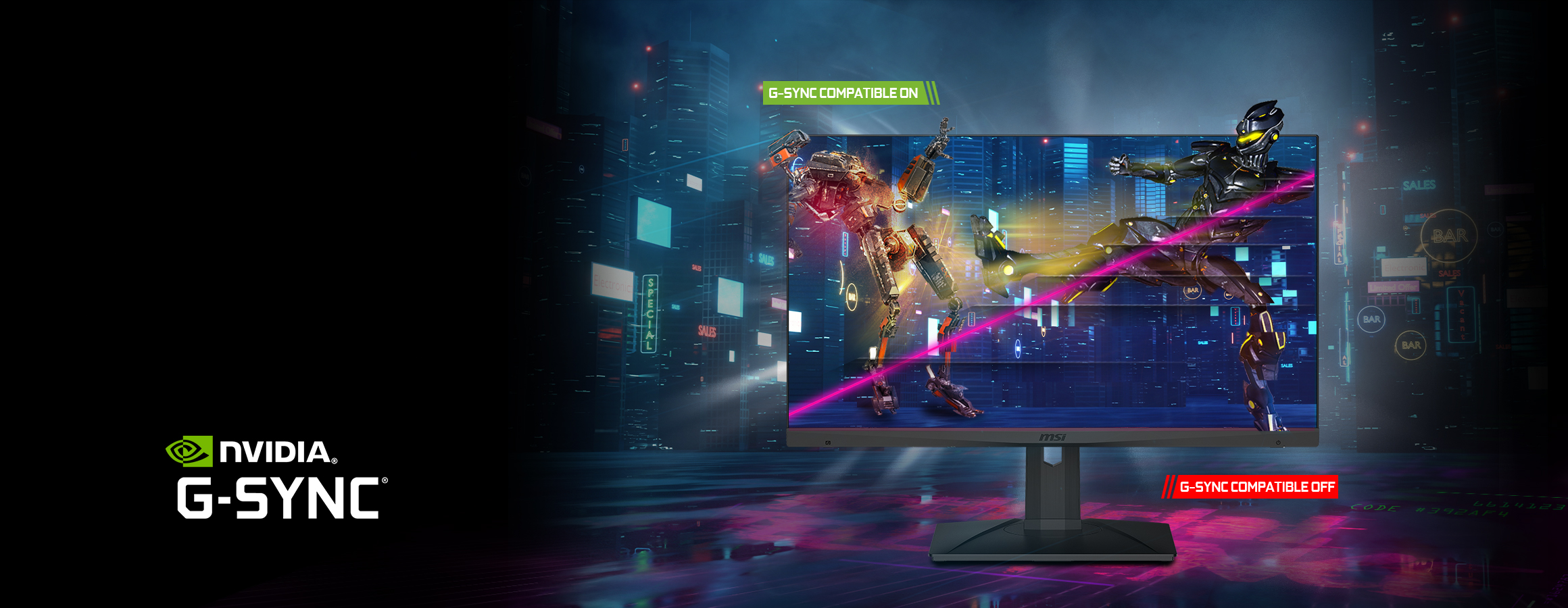 MSI 27" 240 Hz Rapid IPS QHD Gaming Monitor G-Sync Compatible 2560 x ...