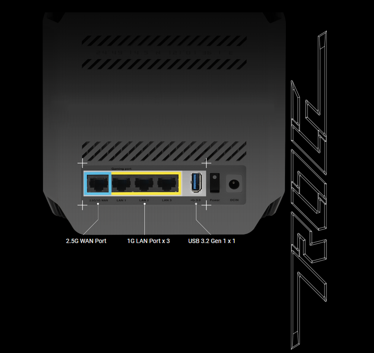 ASUS ROG Rapture GT6 Moonlight White Gaming Mesh Router GT6 (W-2-PK ...