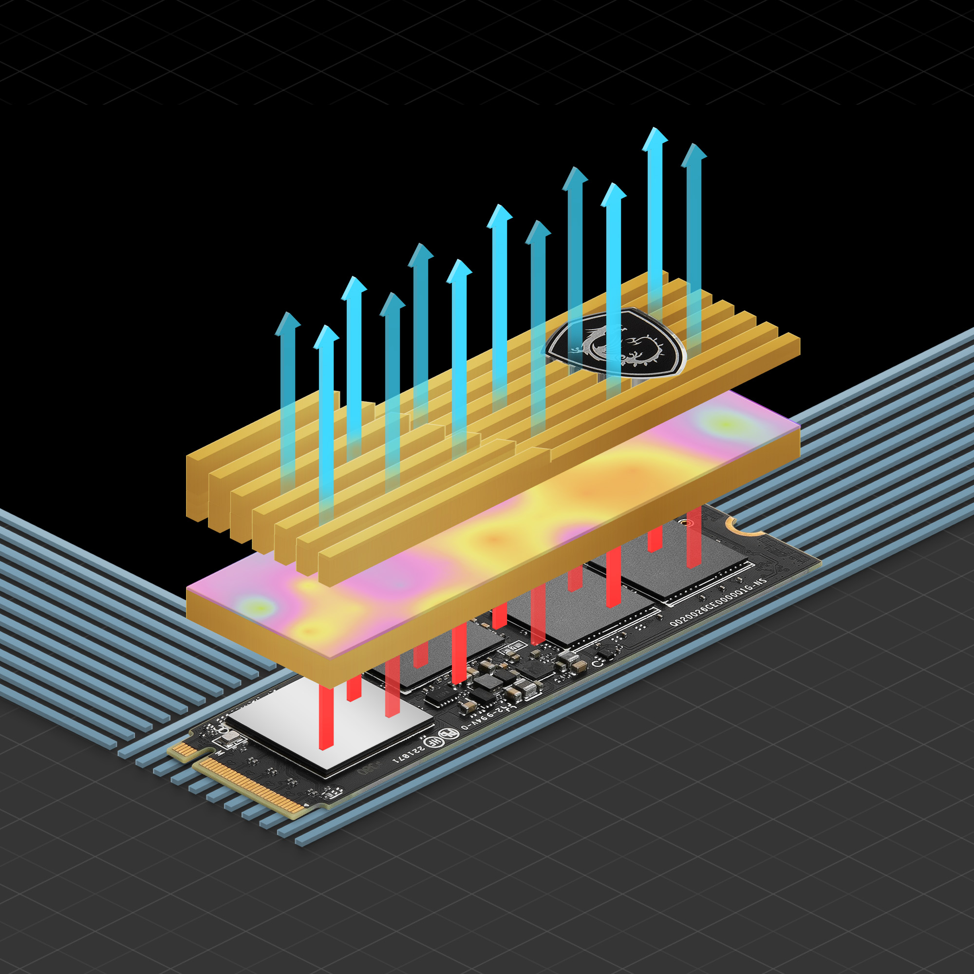 MSI M570 HS GEN 5 SSD M.2 2280 2TB PCI-Express 5.0 x4 Internal Solid ...