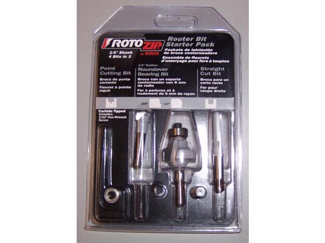Rotozip 101740 Router Bit Starter Pack - Newegg.com