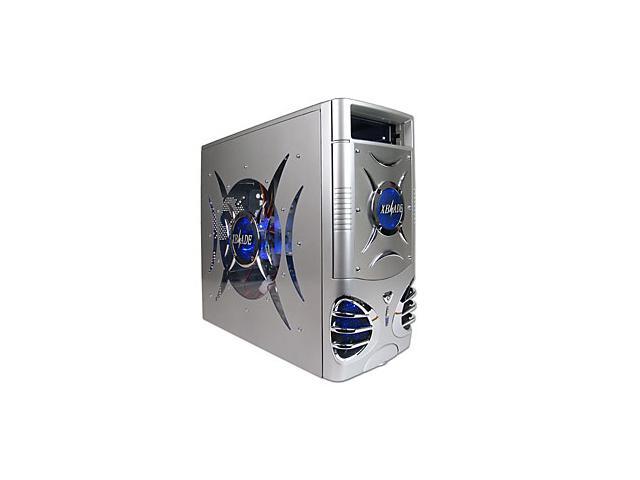 LOGISYS Computer XBlade CS859SL Silver Steel ATX Mid Tower Computer ...