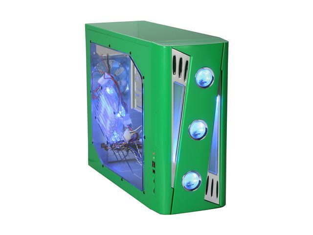 APEVIA X-CRUISER2-GN Green SECC Steel ATX Mid Tower Computer Case ...