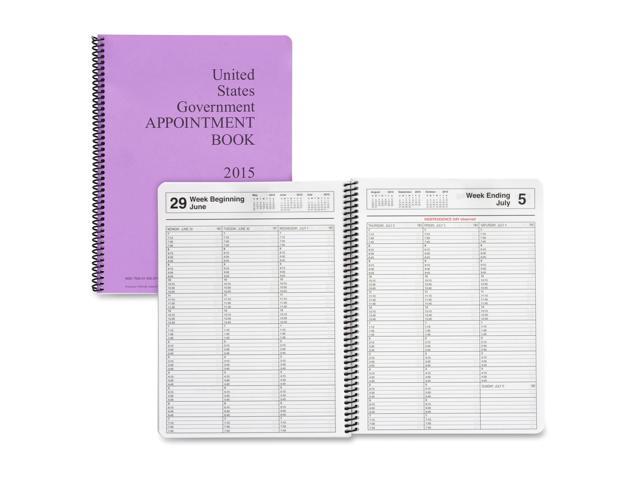 Unicor 5453712 United States Government Weekly Appointment Book Julian ...