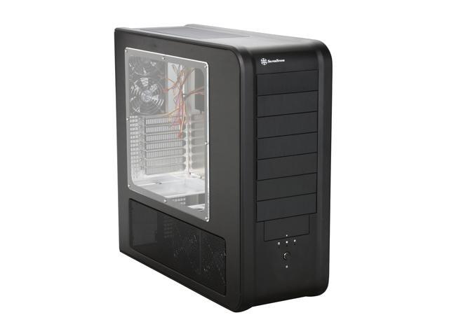 SilverStone Temjin Series TJ07-BW Black Aluminum ATX Full Tower ...