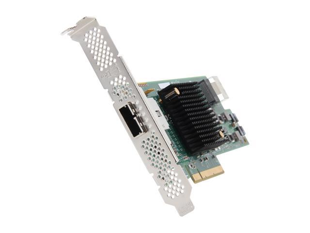 LSI LSI00303 (9207-4i4e) PCI-Express 3.0 x8 Low Profile SATA / SAS Host ...