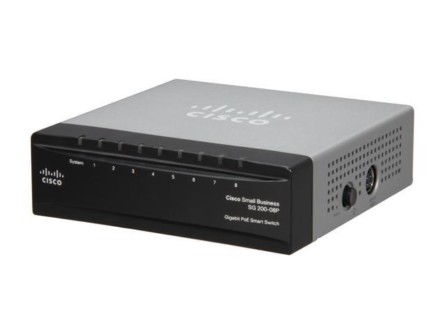 Cisco Small Business 200 Series SLM2008PT-NA Smart SG200-08P 8-Port ...