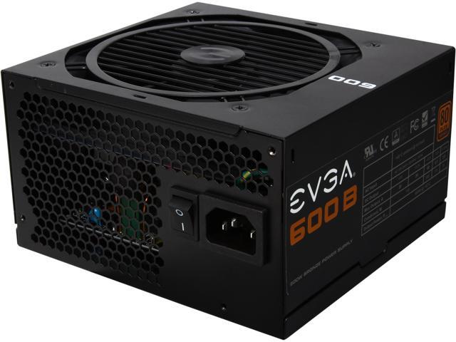 EVGA 600B 100-B1-0600-RX 600W ATX12V / EPS12V 80 PLUS BRONZE Certified ...