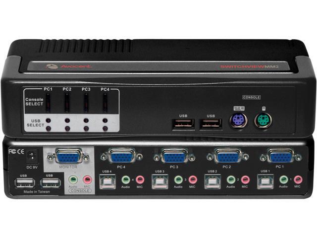 Avocent 4SVPUA20-001 SwitchView MM2 4-port KVM Switch - Newegg.com
