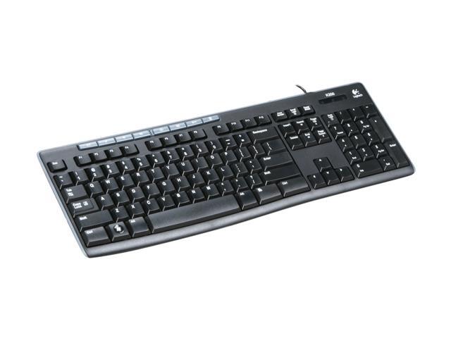 Logitech K200 Black 8 Function Keys USB Wired Standard Keyboard For 