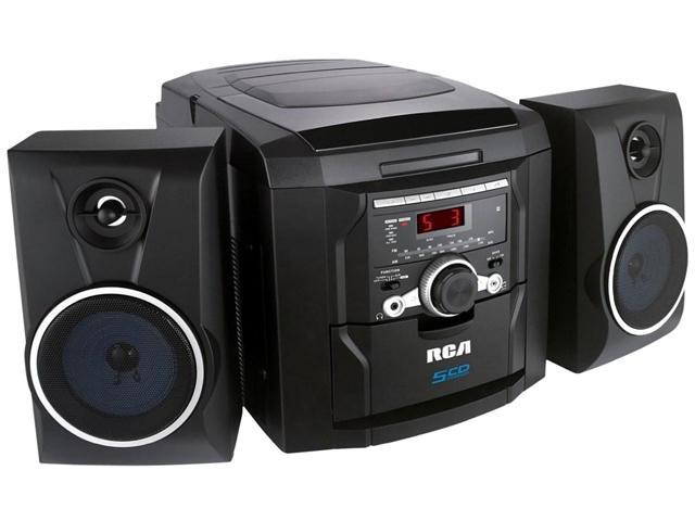 RCA 5-Disc Changer Mini Audio System RS22162S - Newegg.com