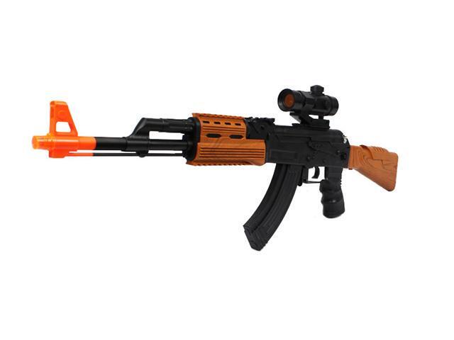 32" AK47 SWAT Team Assault Rifle Machine Gun Toy with Light Scope ...
