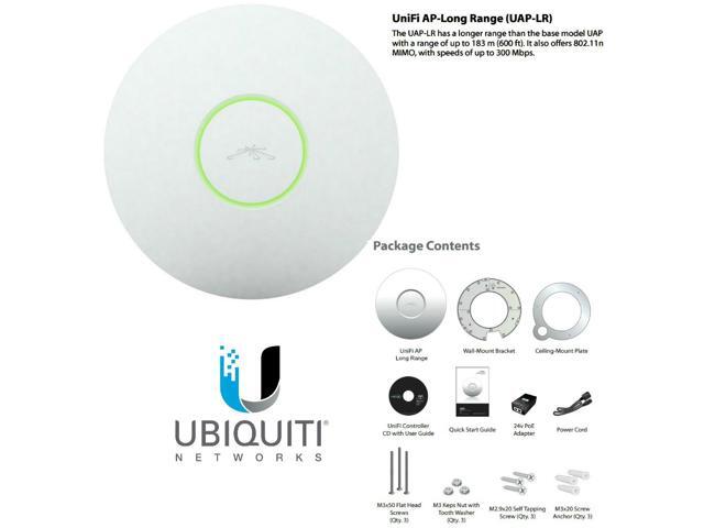 Ubiquiti UniFi AP-LR, UAP-LR, UniFi AP-Long Range 11b/g/n 300Mbps MIMO ...