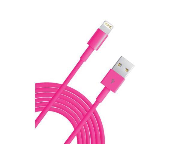 2m/6ft (Hot Pink) 8-Pin USB Sync+charger Data Cable Cord Data for ...