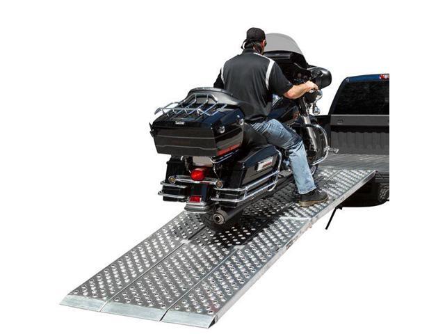 12 ft. Folding 3-pc EZ-Rizer Aluminum Motorcycle Loading Ramp System ...