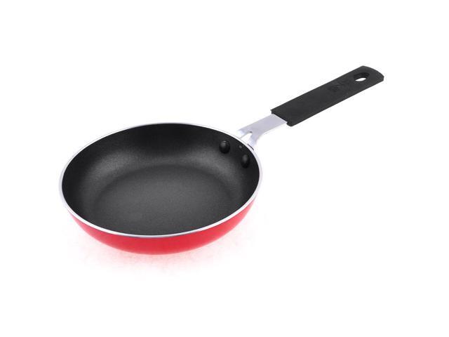 Kitchen Plastic Handle Metal Rounded Pancake Frying Pan 14cm Diameter ...