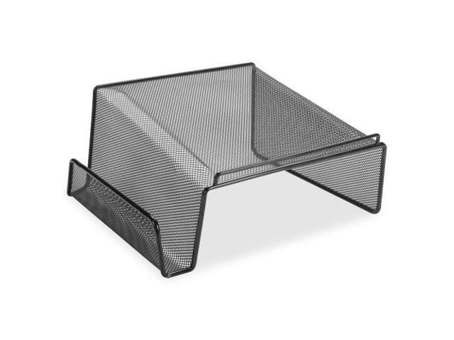 Safco 2161BL Onyx Adjustable Steel Mesh Laptop Stand, 12 1/4 x 12 1/4 x ...