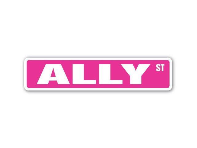 ALLY Street Sign name kids childrens room door bedroom girls boys gift ...