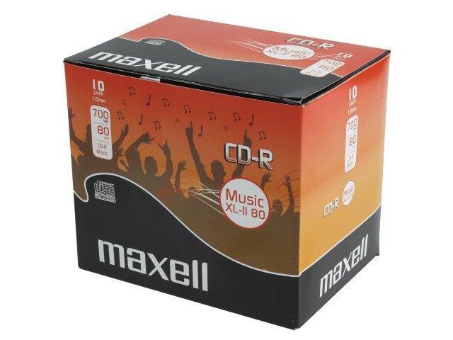 MAXELL CD-R XLII 80 Compact Disc Digital Audio Pack of 10 music ...