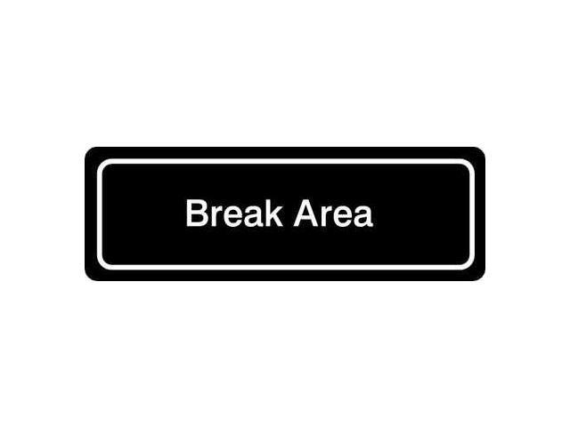 UNITED VISUAL PRODUCTS UVOS1031 Sign, Acrylic, Break Area - Newegg.com