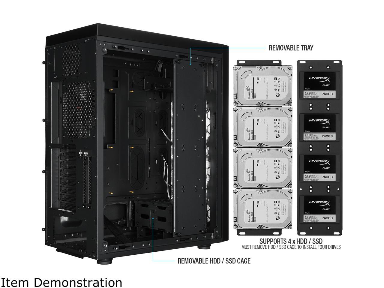 Купить Корпус RISE Glow Rosewill ATX Full Tower Gaming PC Computer Case ...