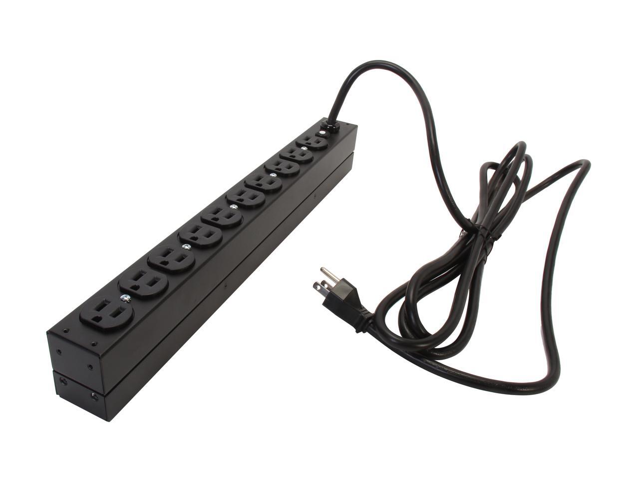APC Rack Mount PDU Basic 100V 120V 15A 10 Outlets 1U Horizontal apc-rack-mount-pdu-basic-100v-120v-15a-10-outlets-1u-horizontal