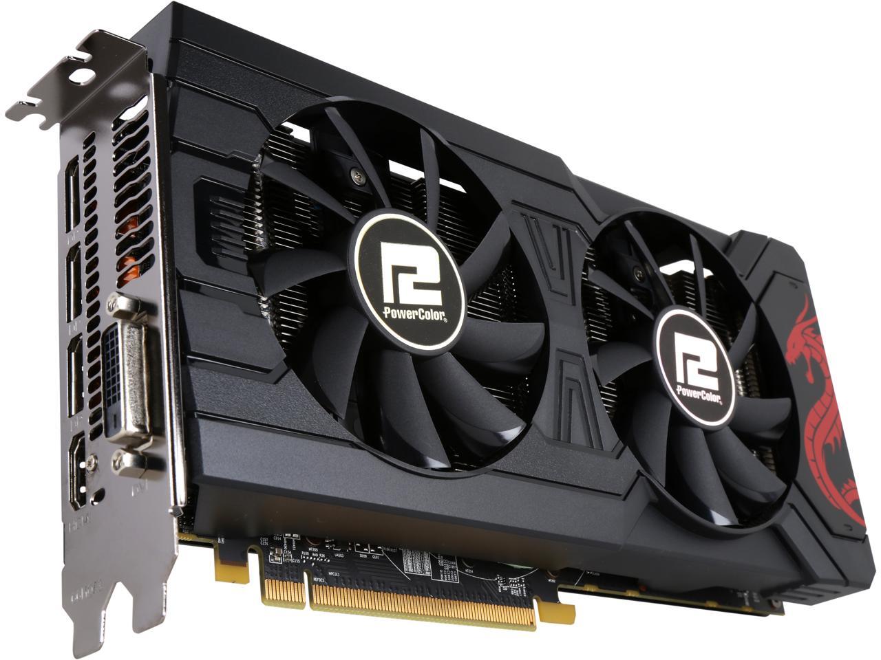 PowerColor RED DRAGON Radeon RX 570 DirectX 12 AXRX 570 4GBD5-3DHD/OC ...