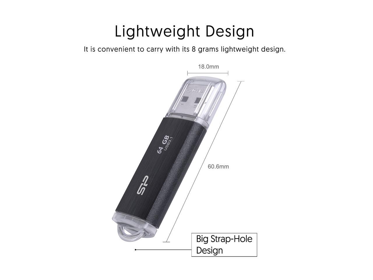 Silicon Power 64GB Blaze B02 USB 3.1 Flash Drive (SP064GBUF3B02V1K) | eBay