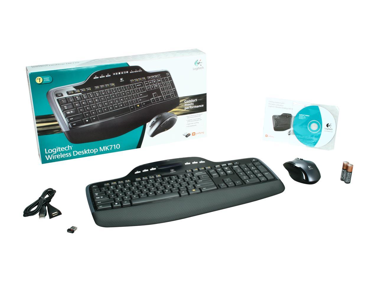 Logitech Mk710 2 4ghz Wireless Keyboard And Mouse Combo Black