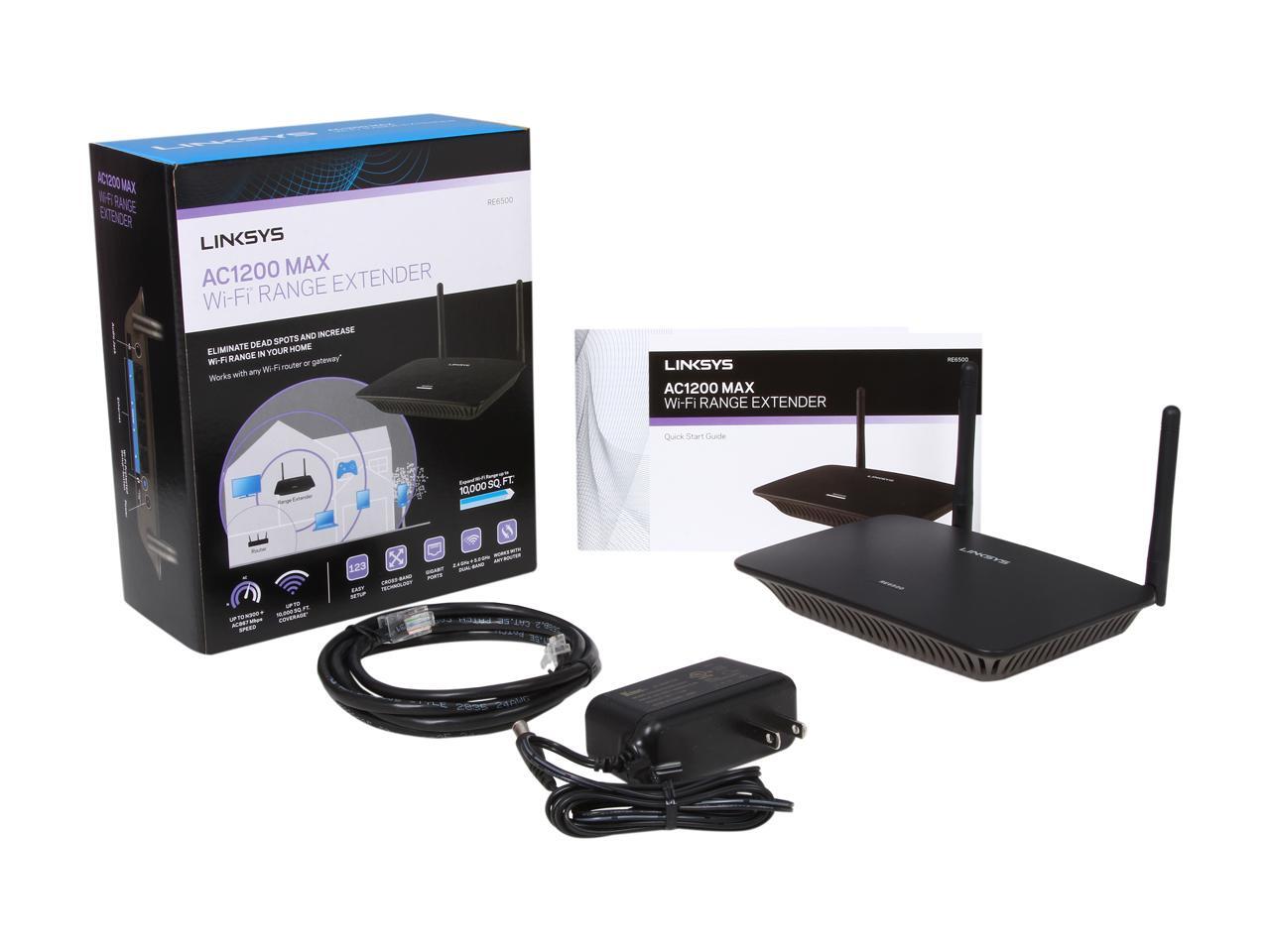 Linksys AC 1200 Max (RE6500) Dual Band Wi-Fi Range Extender, New in ... Linksys AC 1200 Max (RE6500) Dual Band Wi-Fi Range Extender, New in ...