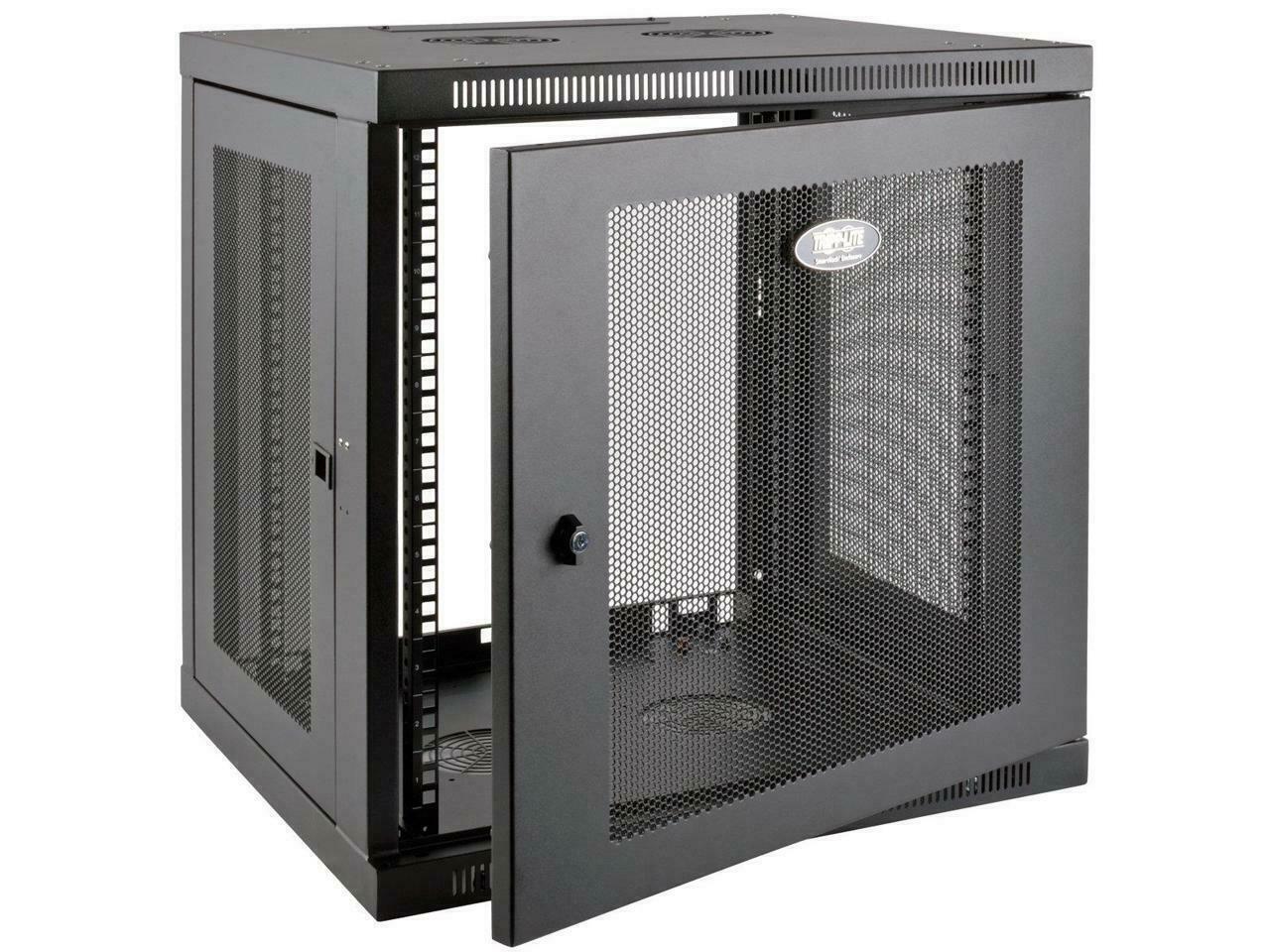 Tripp Lite 12U Wall Mount Rack Enclosure Server Cabinet Low Profile ...