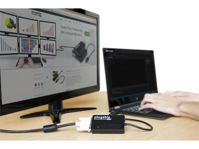 Plugable DisplayLink Monitor Adapter - USB 3.0 to HDMI / DVI / VGA for ...